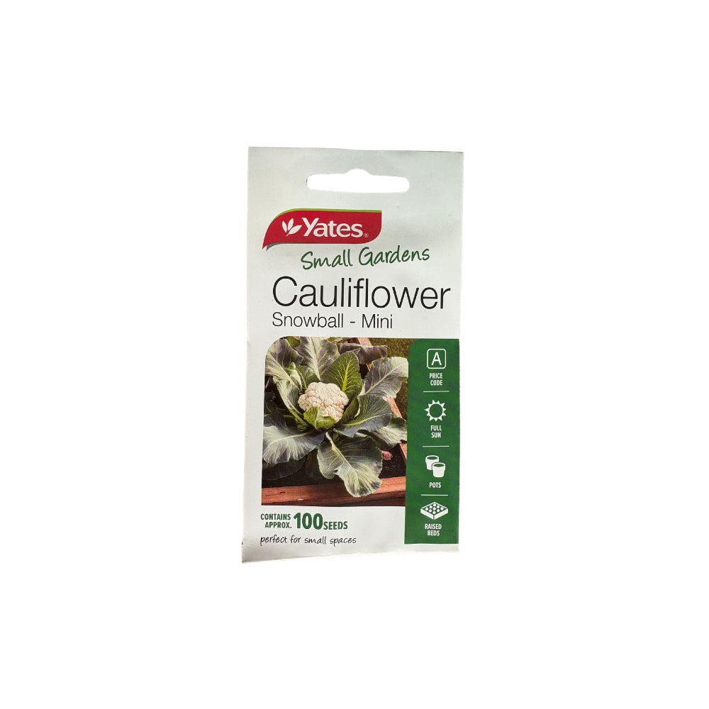 Yates - Seed Pack Cauliflower Snowball Tiny Spaces – Growers Hub