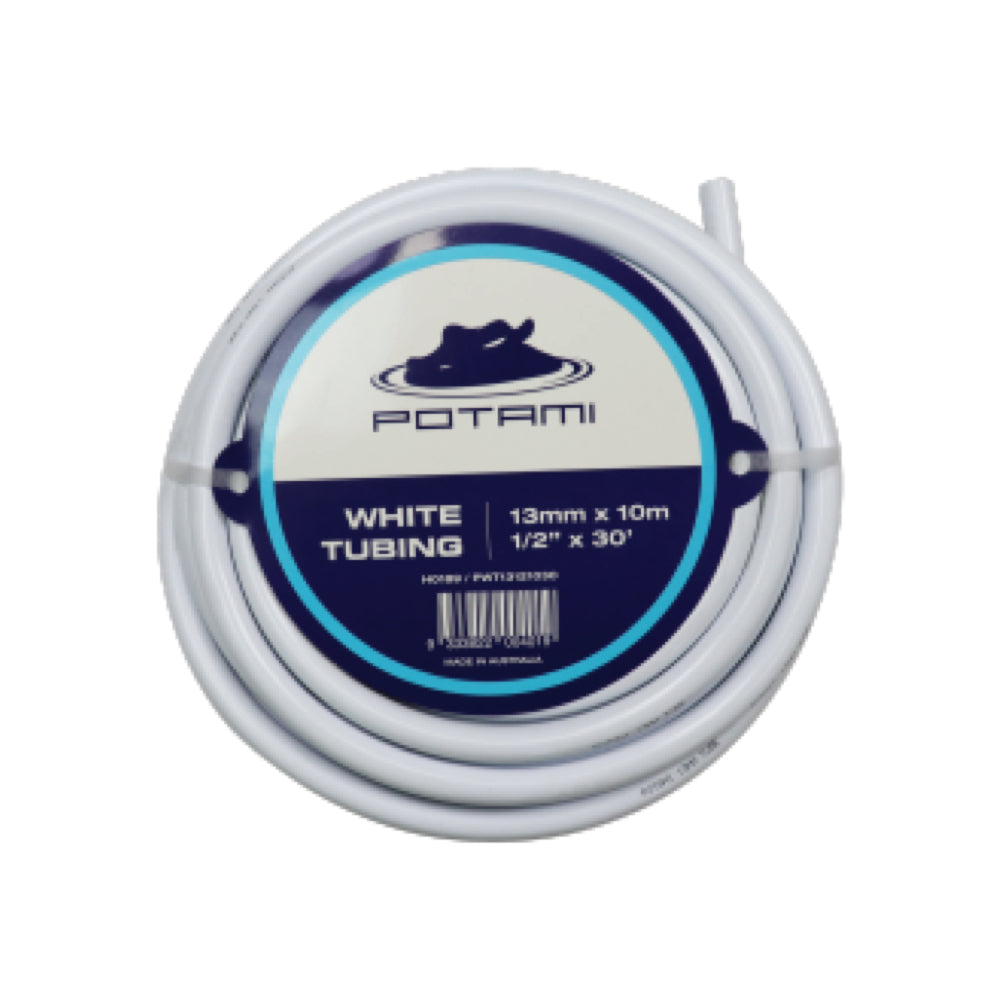 Potami - Flexible Tubing 13mm x 10m White – Growers Hub